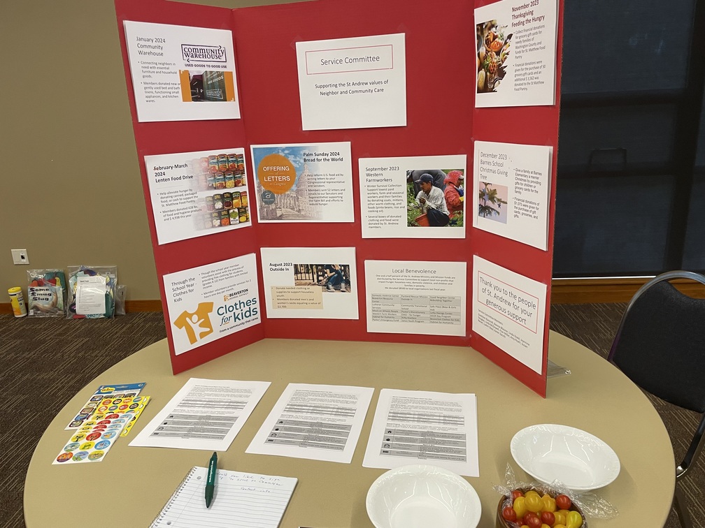 Ministry Fair - September 8, 2024 - St. Andrew Lutheran Church