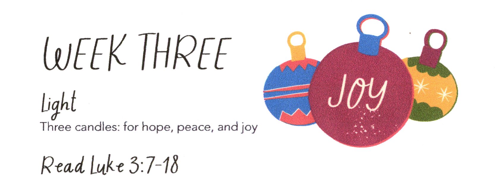 Advent Insights - Week Three - St. Andrew Lutheran Church
